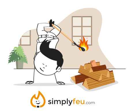 Allumage inversé : comment allumer un feu de cheminée